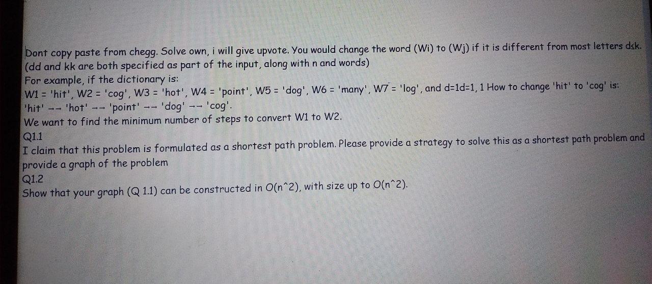 Solved Dont copy paste from chegg. Solve own, i will give | Chegg.com