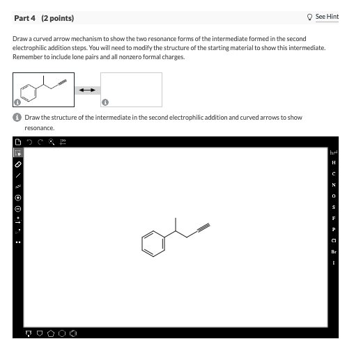 Solved Alkynes can undergo electrophilic addition when | Chegg.com