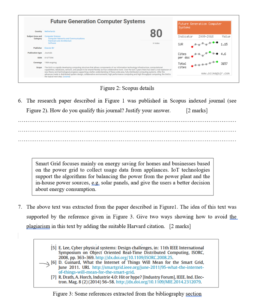 6. The research paper described in Figure 1 was | Chegg.com