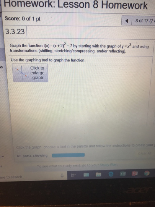 Solved Homework: Lesson 8 Homework Score: 0 of 1 pt 8 of 17 | Chegg.com