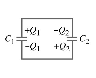 Solved Two capacitors, C1 = 3.0 μF and C2 = 1.2 μF , are | Chegg.com