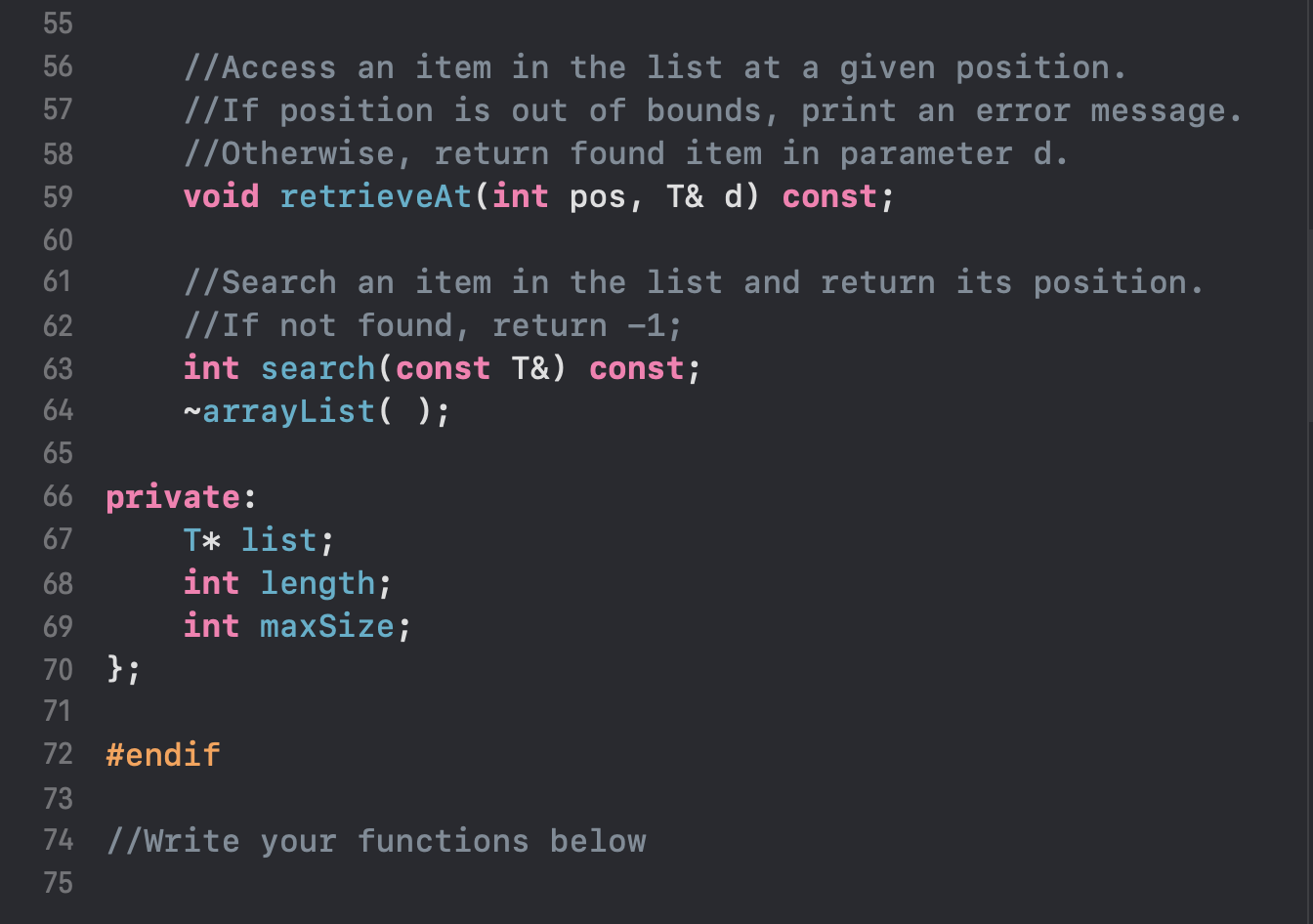 25.2 Homework 1 - Array list In this homework, you | Chegg.com