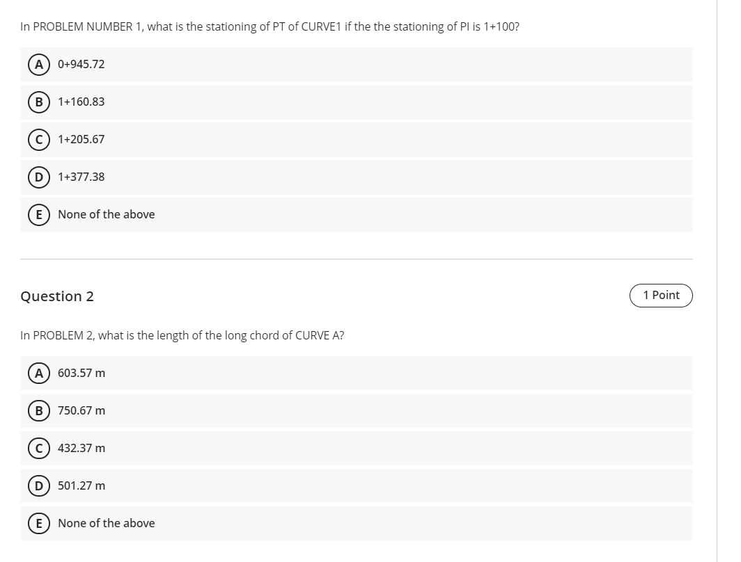 PROBLEM 1 A simple curve (CURVE1) is connected to a | Chegg.com