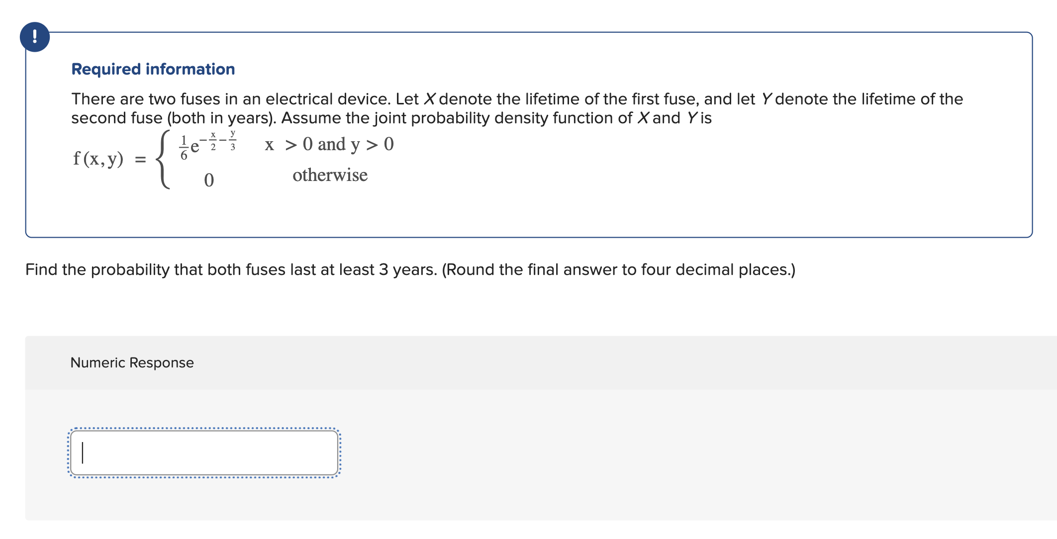 Solved !Required informationThere are two fuses in an | Chegg.com