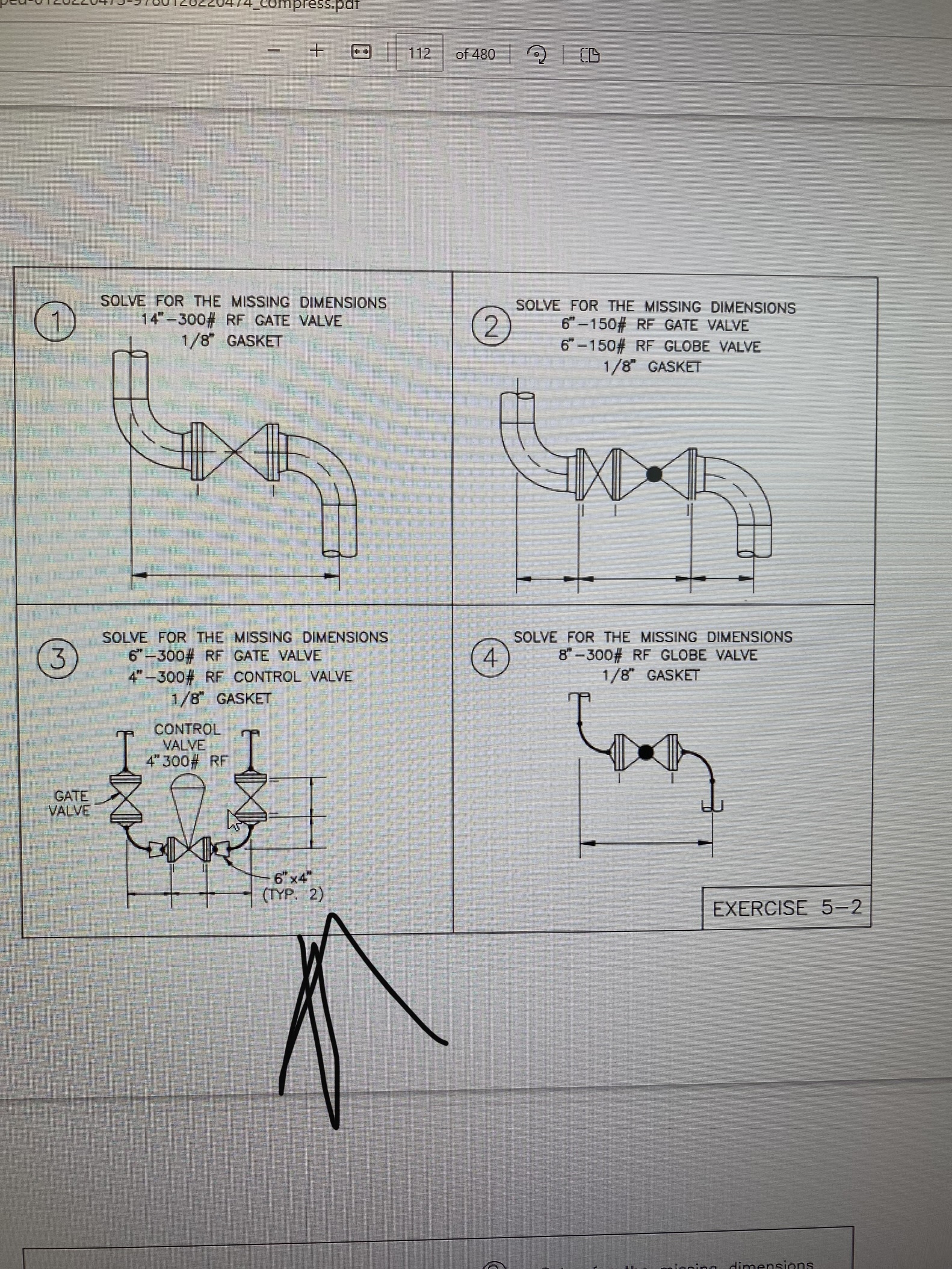 PIPE DRAPIING AND DESIGNSOLVE FOR THE MISSING | Chegg.com