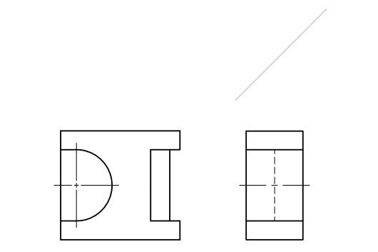 Solved A1) A Front and top view is given, draw the missing | Chegg.com