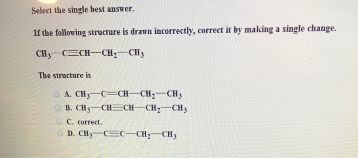 Solved If the following structure is drawn incorrectly, | Chegg.com