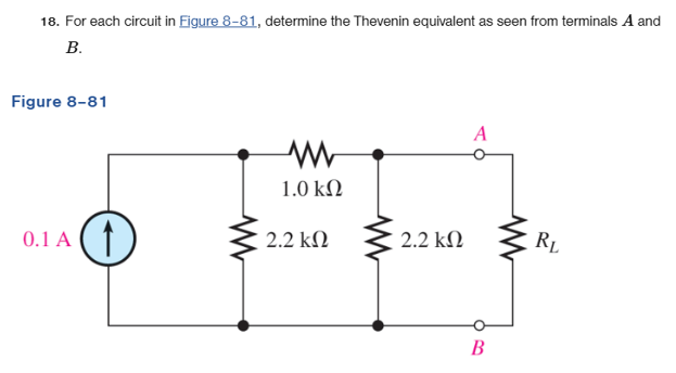Solved 18. For each circuit in Figure 8-81, determine the | Chegg.com