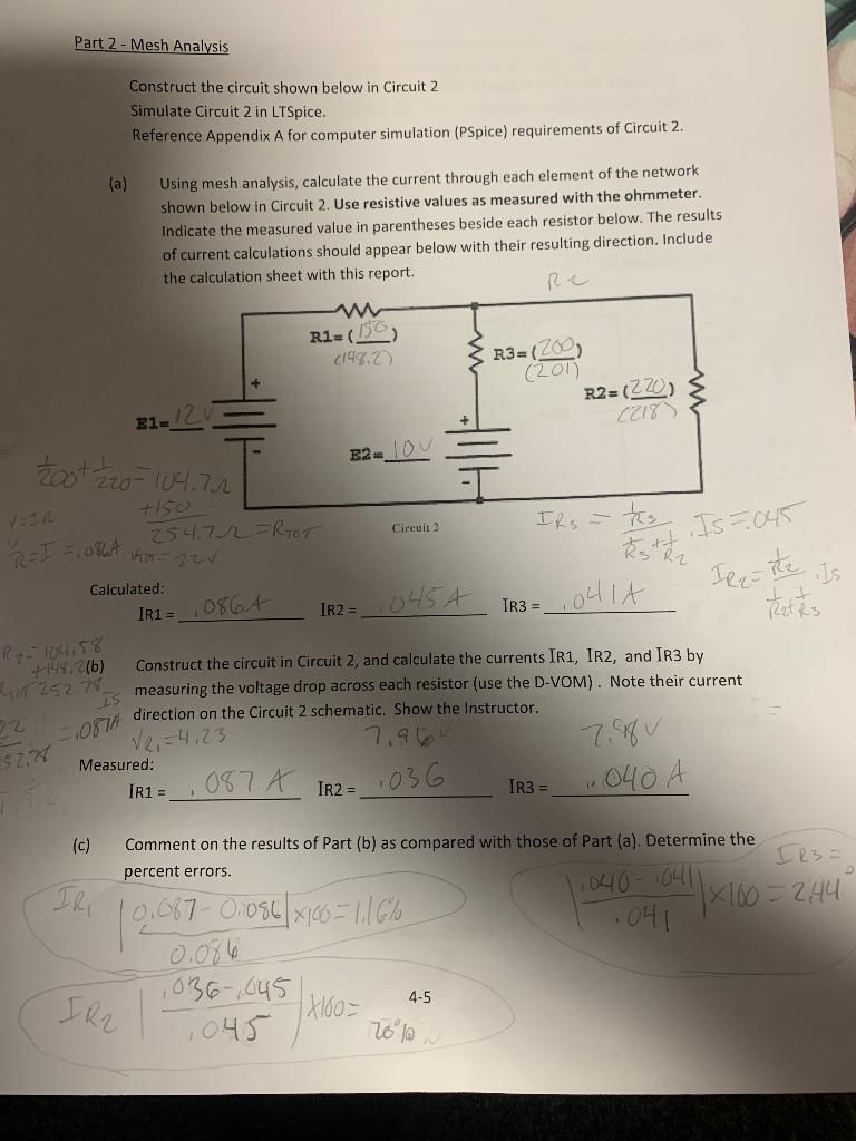 Solved I have the Ltspice part done and the measurements | Chegg.com