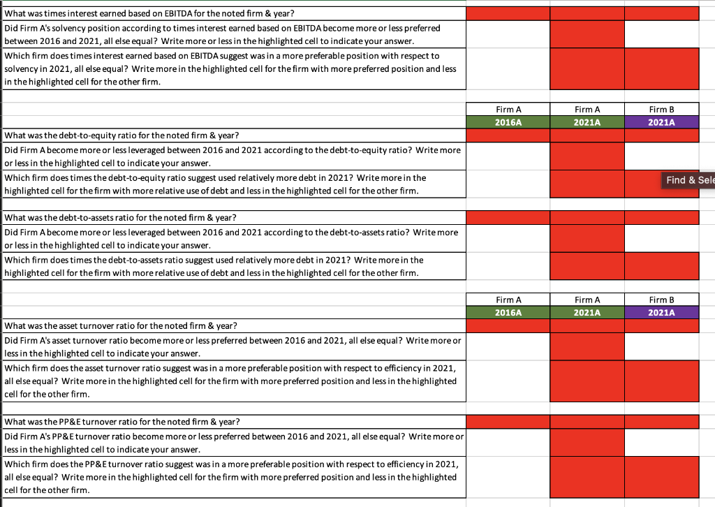 Fill in the orange cells in the financial statements | Chegg.com