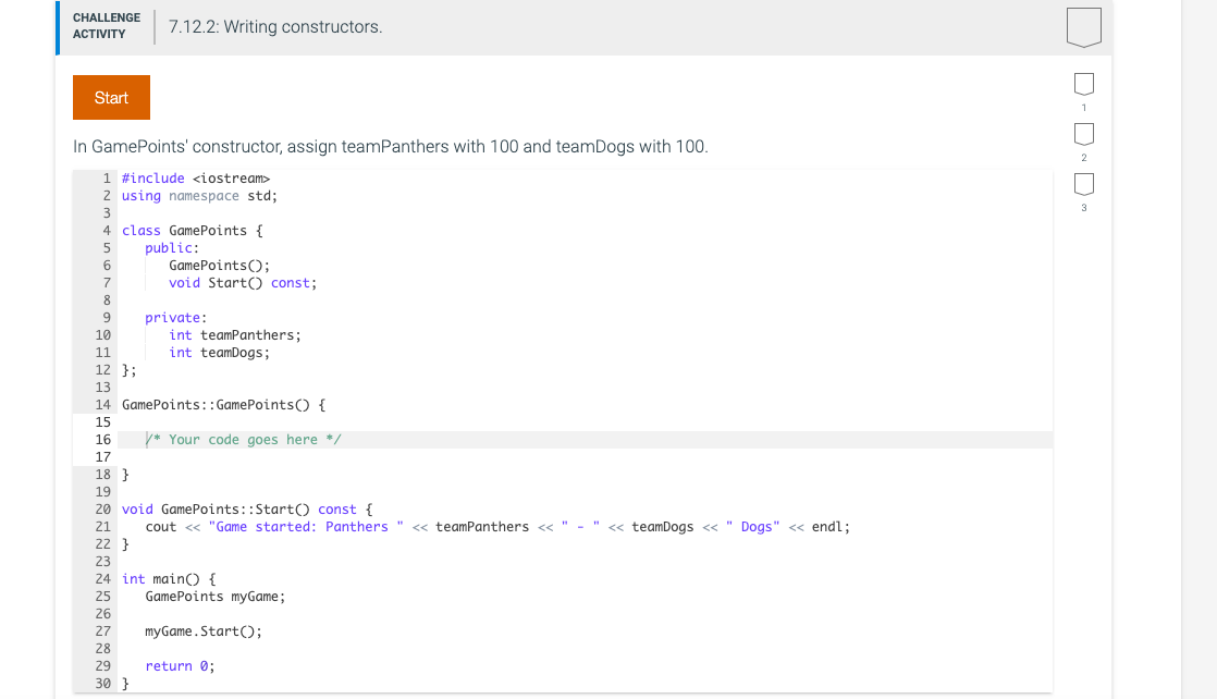 CHALLENGE ACTIVITY 7.10.1: Enter the output of the | Chegg.com