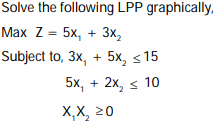 Solved Solve the following LPP graphically, ﻿Max | Chegg.com