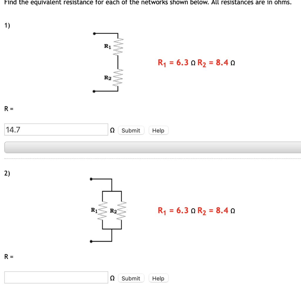 Solved Find the equivalent resistance for each of the | Chegg.com