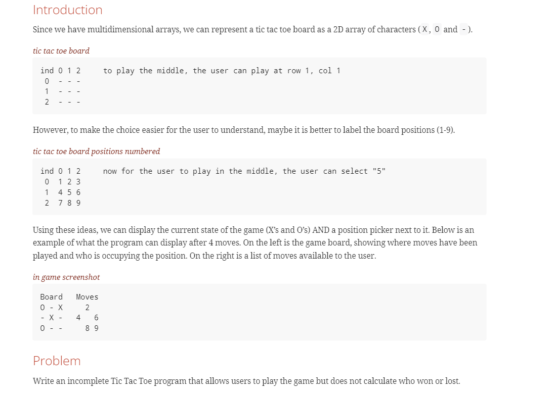Solved import java.util.Scanner; public class TicTac Toe { | Chegg.com