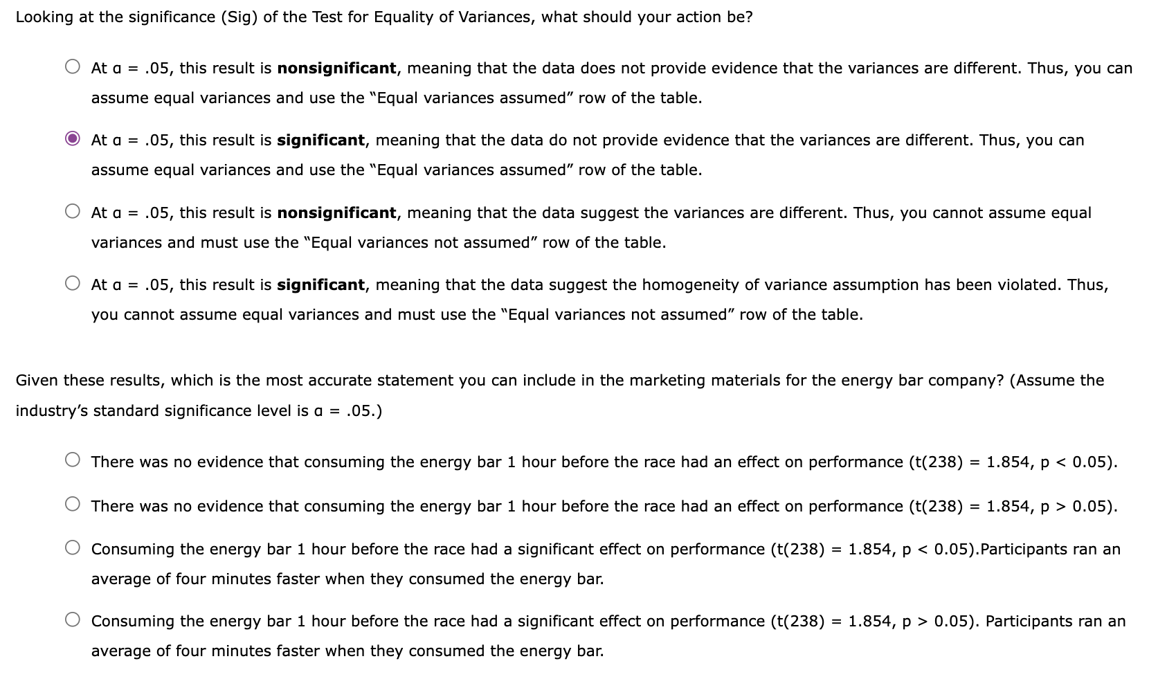 Solved 4. Interpreting statistical software output for a | Chegg.com
