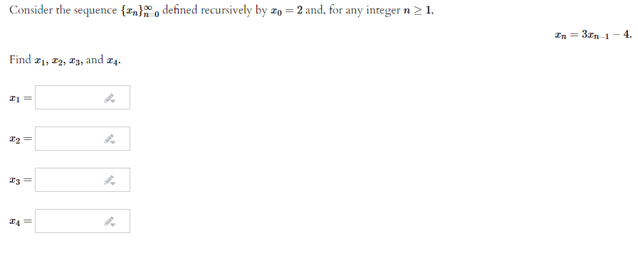 Solved Consider the sequence {rn} defined recursively by 10 | Chegg.com