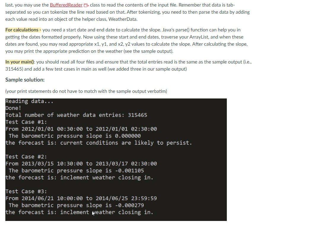 Solved In this project, you are calculating statistics from | Chegg.com