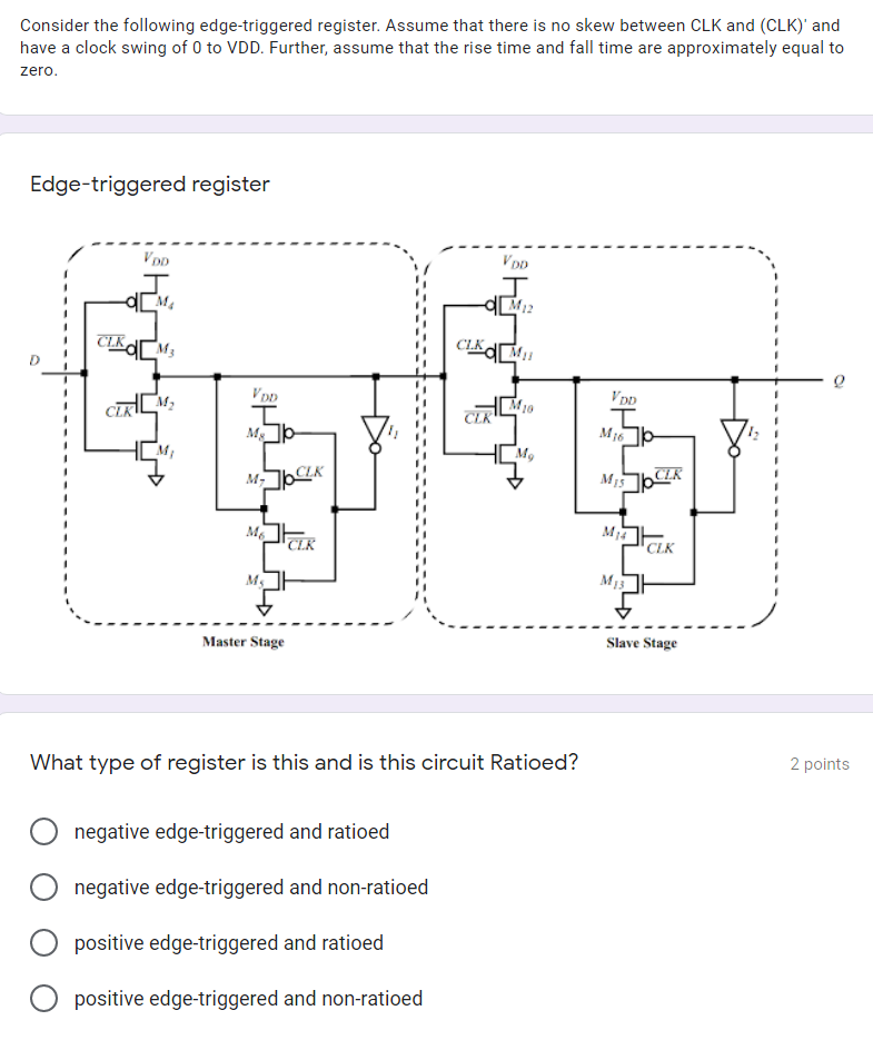 Solved Consider the following edge-triggered register. | Chegg.com