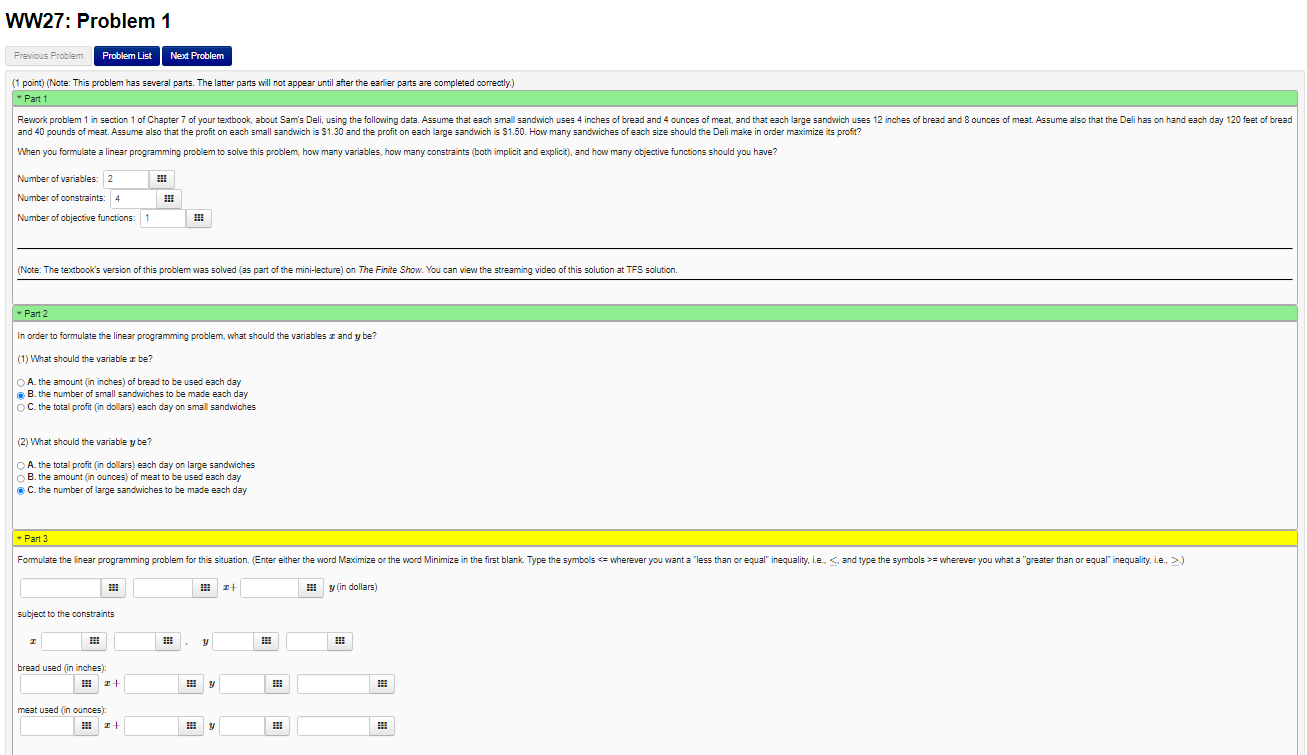 Solved WW27: Problem 1 Previous Problem Probler List Next | Chegg.com