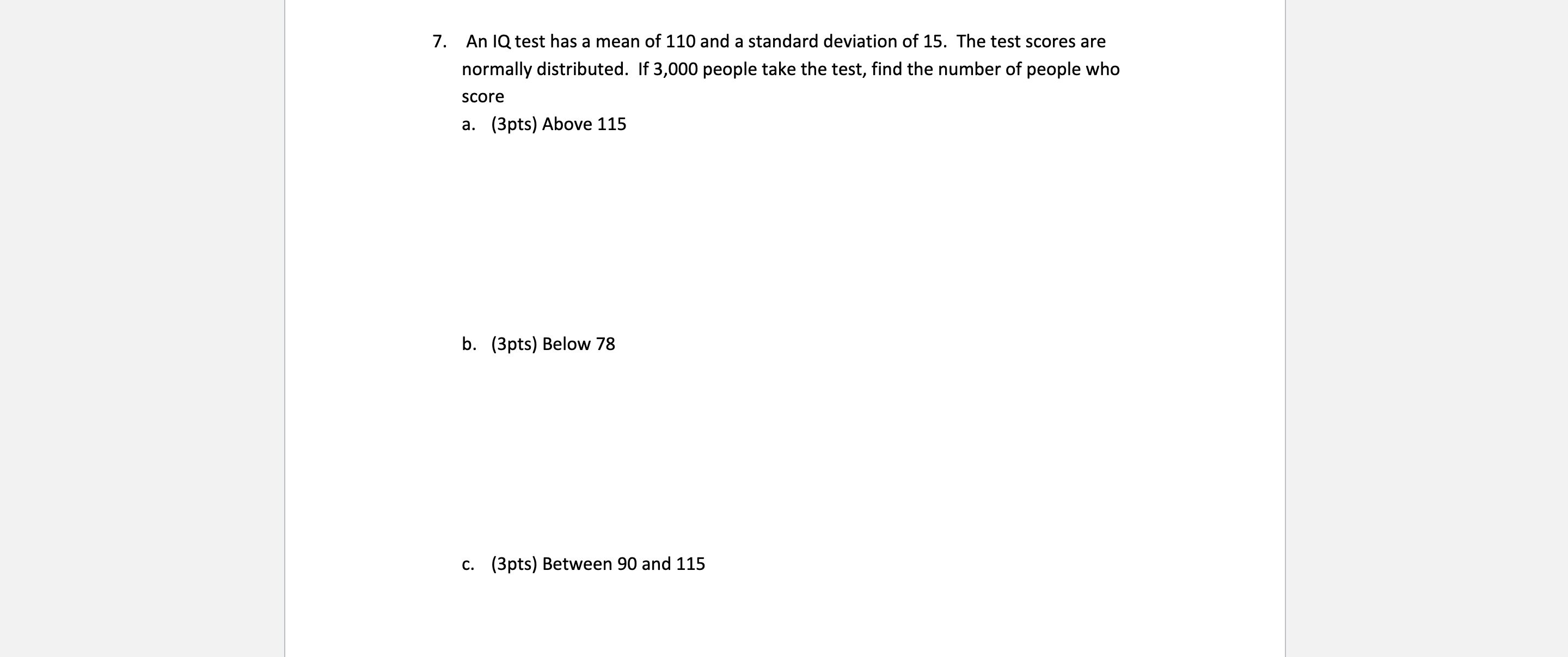 Solved You have to turn in all of your work for the | Chegg.com