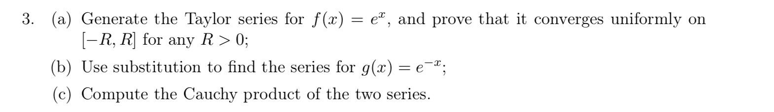 Solved 3-This is homework for Advanced Calculus by Patrick | Chegg.com