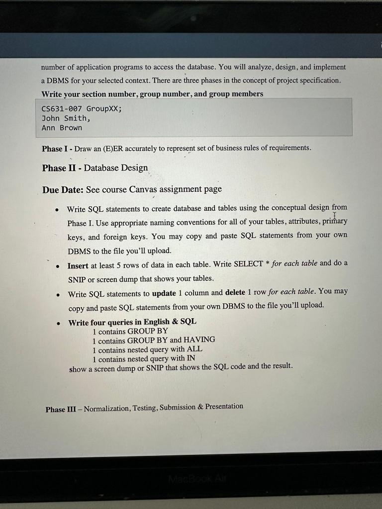 Solved above is my er diagram. now in second image i give | Chegg.com