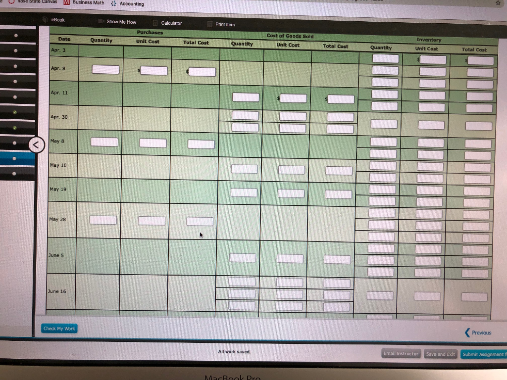 Solved M Business Math Accounting Canvas eBook Show Me How | Chegg.com