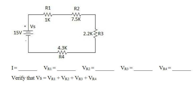 Solved Analyze the circuit below using KVL to determine I | Chegg.com