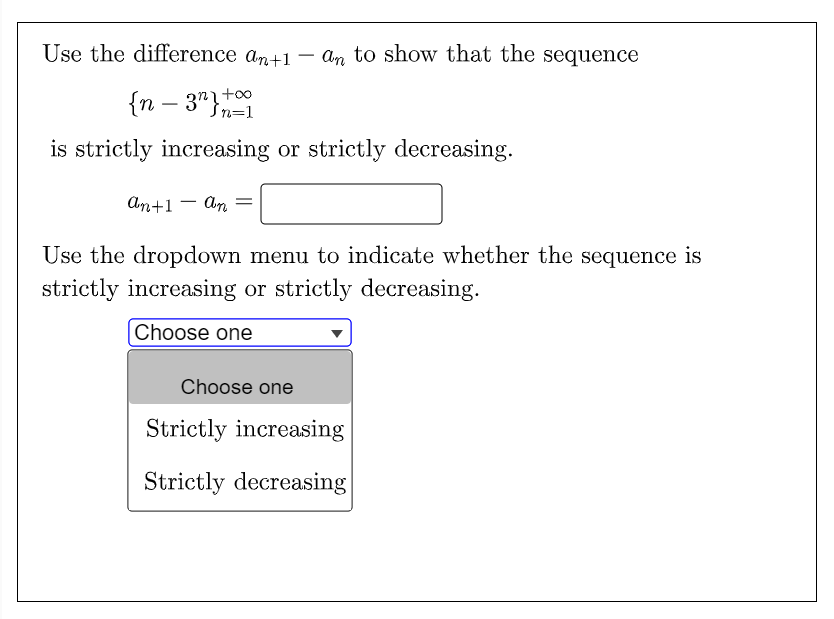 Solved Use the difference an+1 - An to show that the | Chegg.com
