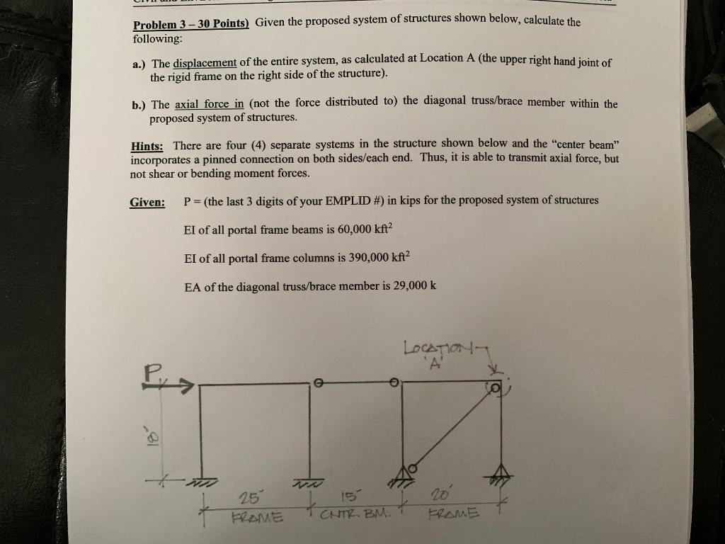 Problem 3 - 30 Points) Given the proposed system of | Chegg.com