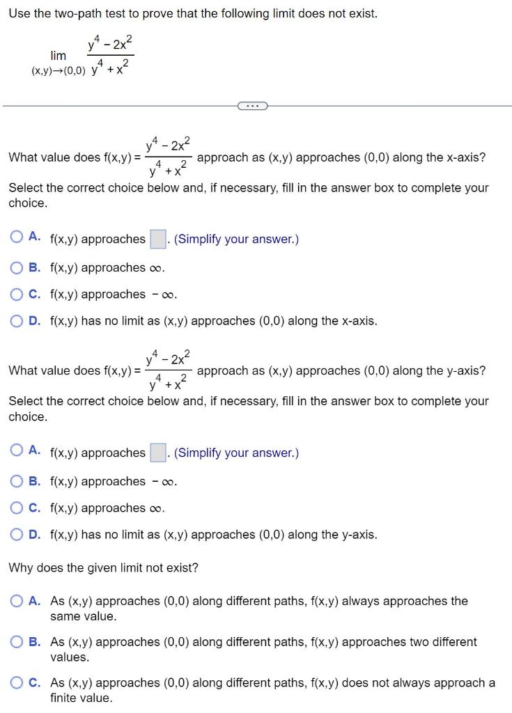 Solved Use the two-path test to prove that the following | Chegg.com