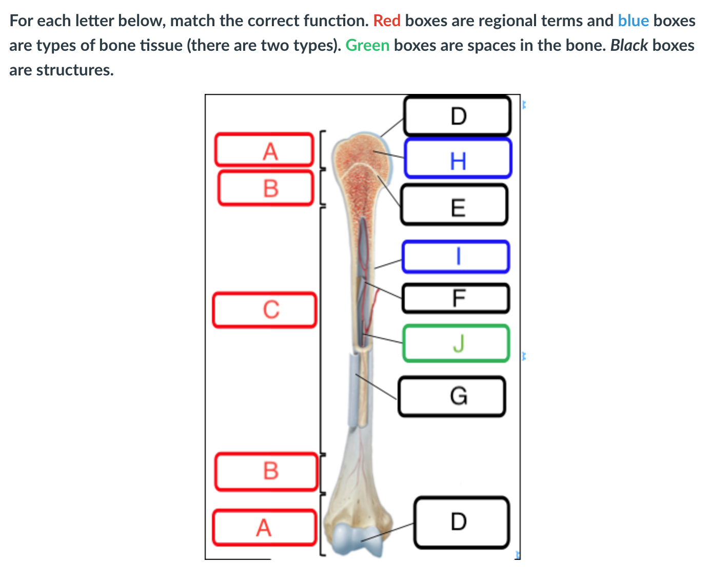 Solved For each letter below, match the correct function. | Chegg.com