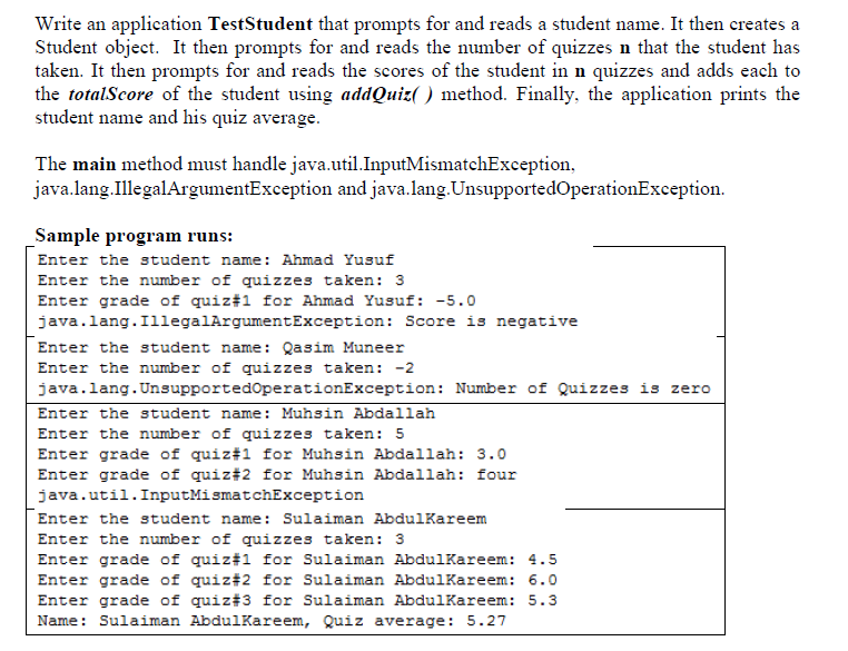 Solved Task#3: Implement a Student class with the following | Chegg.com