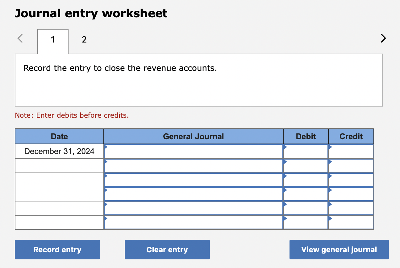 Solved The December 31, 2024, adjusted trial balance for | Chegg.com