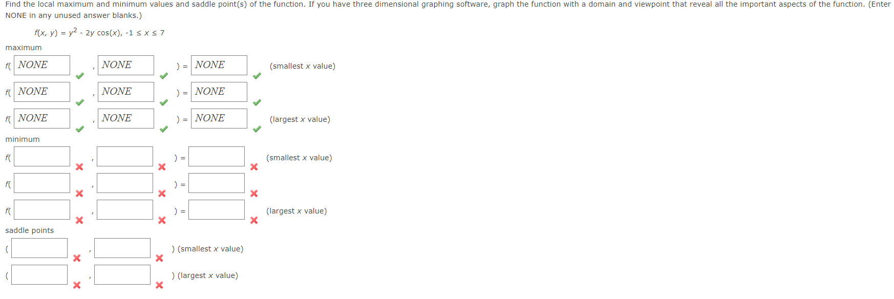 Solved NONE in any unused answer blanks.) | Chegg.com