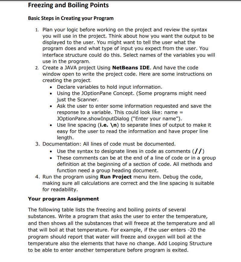 Solved Java Homework Help USE JOptionPane Concept Please | Chegg.com