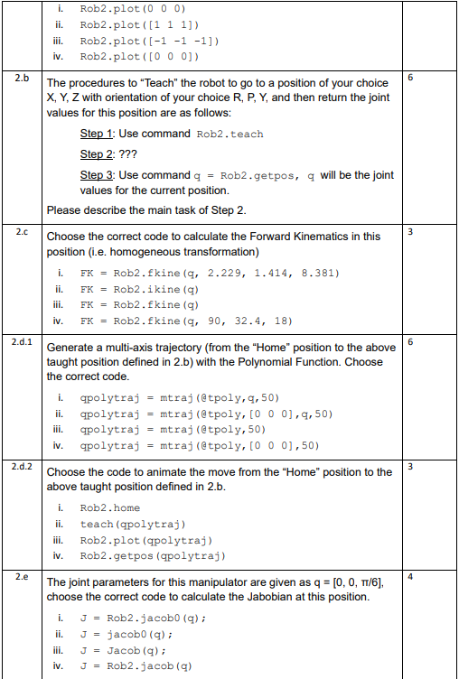 Solved Below (Figure 1) is the diagram of a 3 DOF articulate | Chegg.com