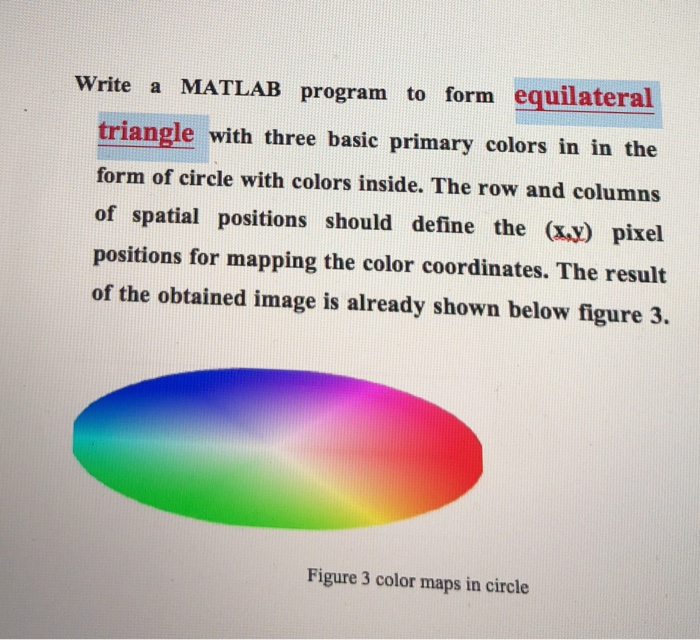 Solved Write A Matlab Program To Form Equilateral Triangle 