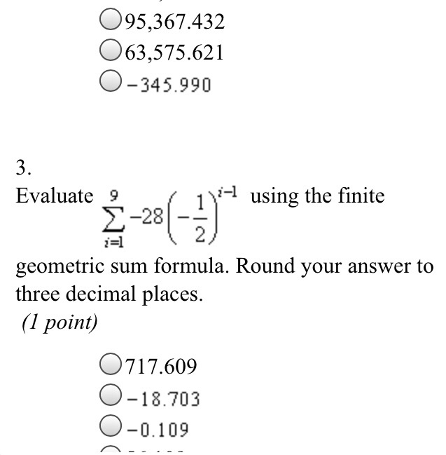 Solved Calculate the partial sum S for the sequence | Chegg.com