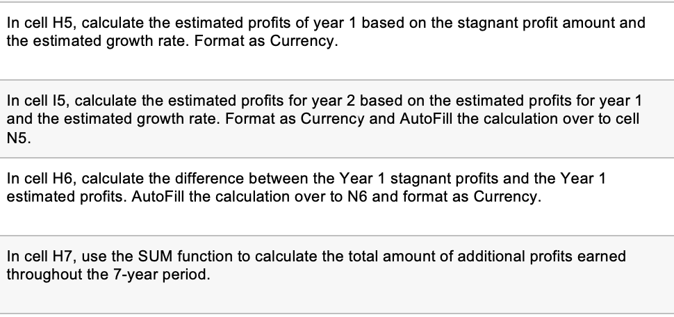 Solved A B C D In cell H5, calculate the estimated | Chegg.com