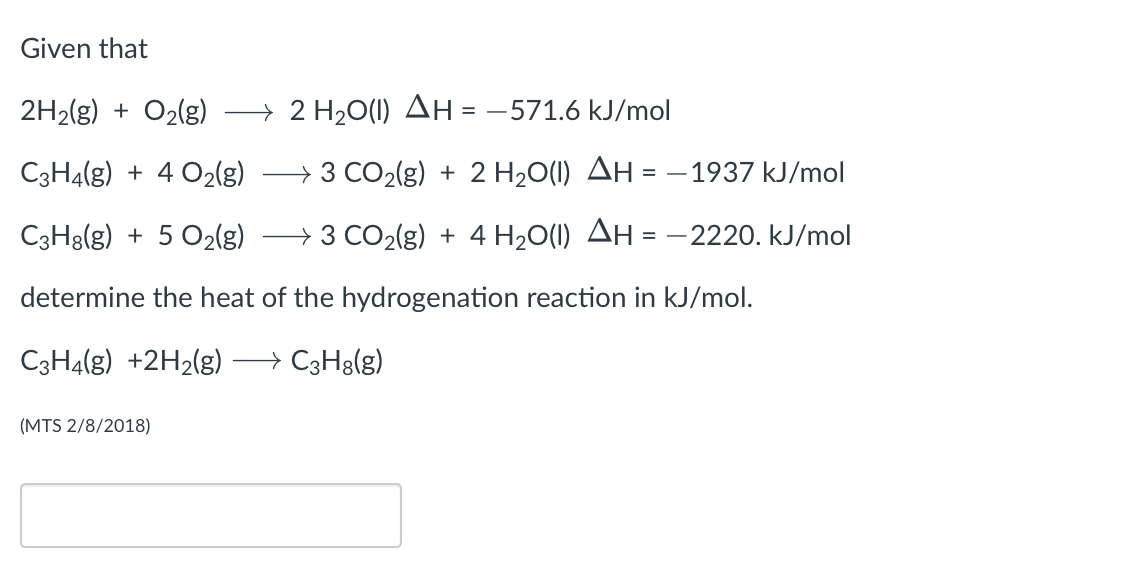 Solved Given that 2H2( g)+O2( g) 2H2O(l)ΔH=−571.6 | Chegg.com