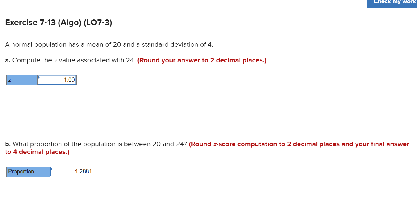 Solved A normal population has a mean of 20 and a standard | Chegg.com