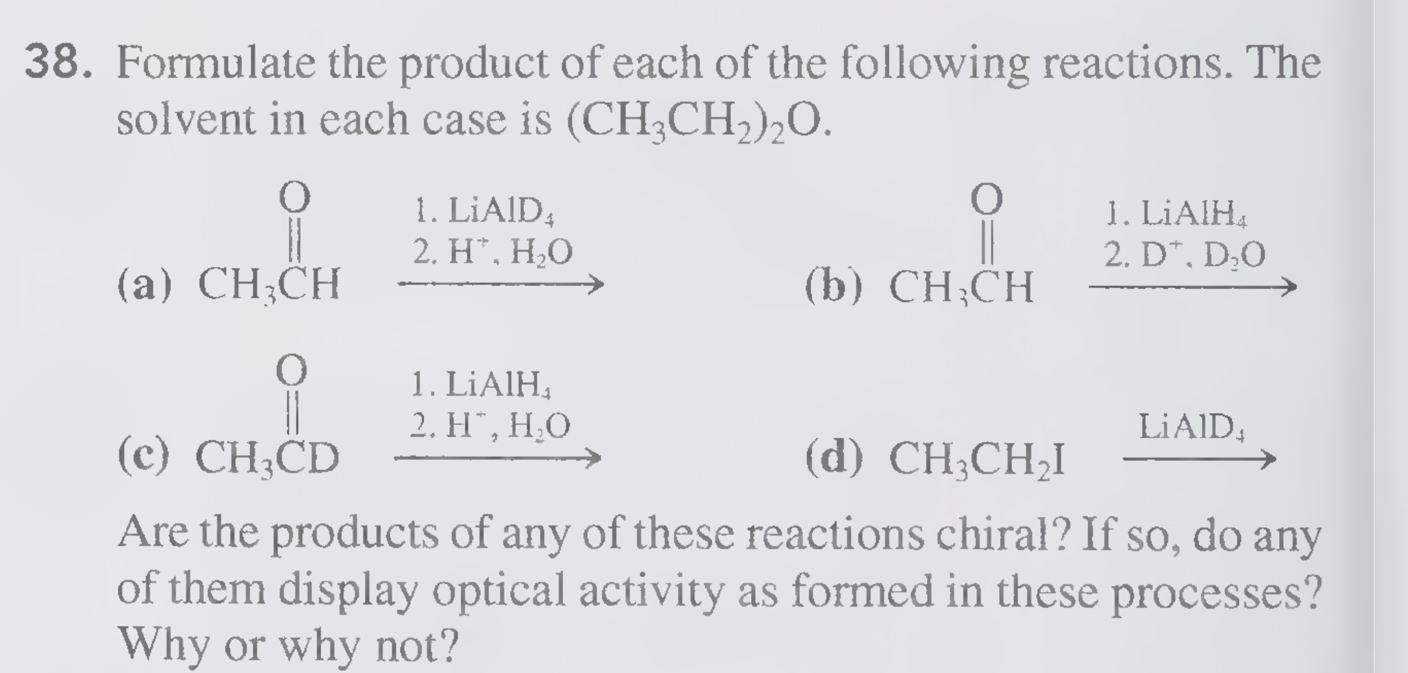 38. ﻿Formulate the product of each of the following | Chegg.com