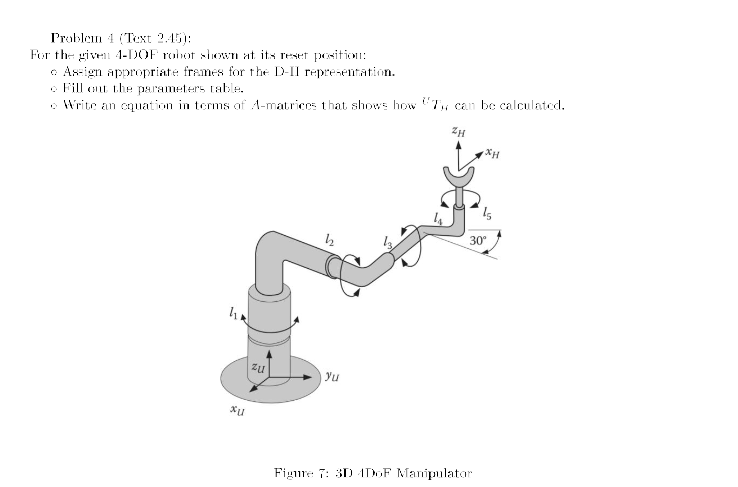 For The Given 4 Dof Robot Shown1 Assign 
