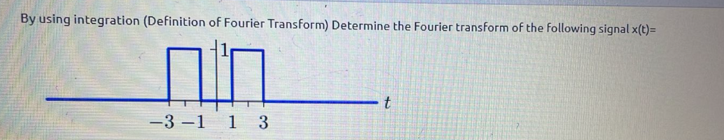 Solved By using integration (Definition of Fourier | Chegg.com