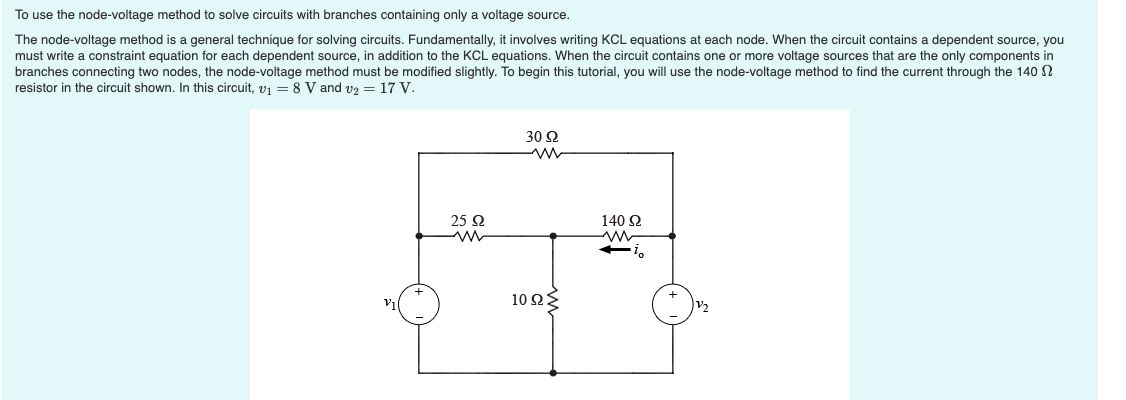 Solved To Use The Node Voltage Method To Solve Circuits W