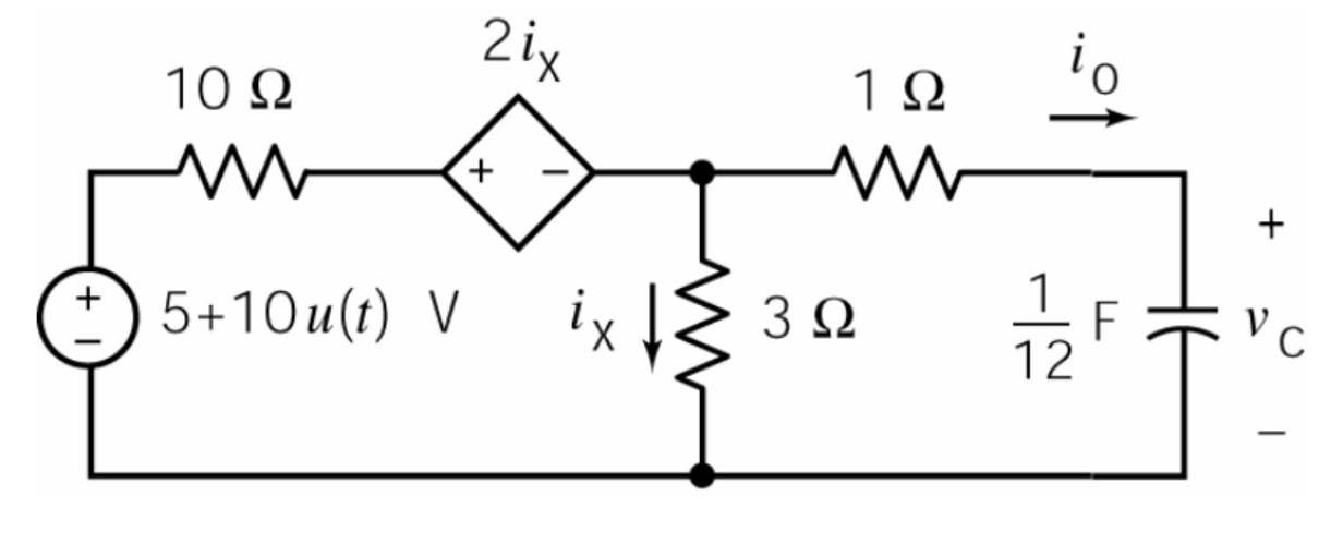 Solved Determine the current 𝑖0(𝑡) for the network shown | Chegg.com