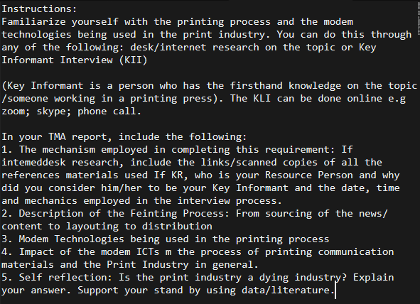 Solved Instructions: Familiarize yourself with the printing | Chegg.com