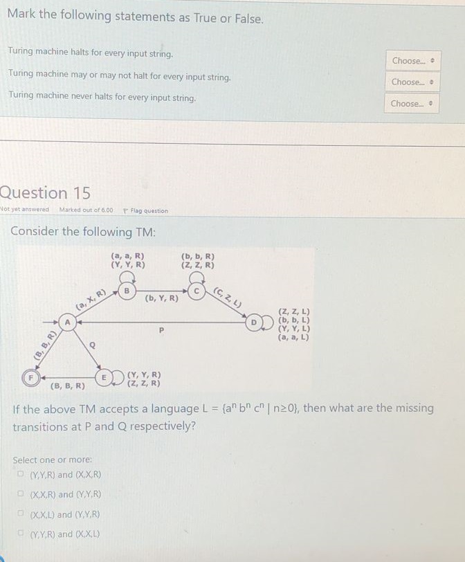 Solved Mark the following statements as True or False. | Chegg.com