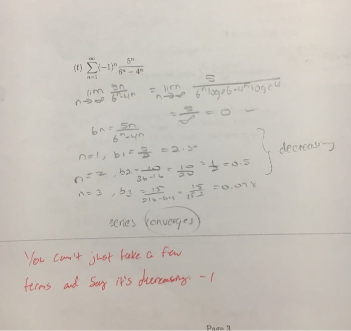 Solved Please redo this question , I got deducted a point | Chegg.com